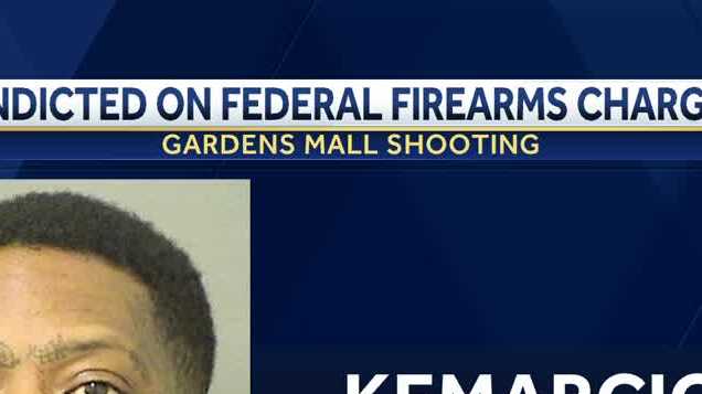 Florida victim in Gardens Mall shooting facing federal gun charge