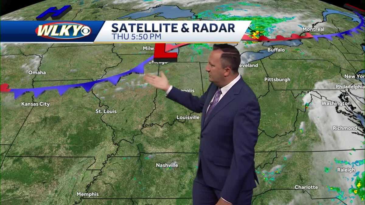 Rising humidity and isolated shower chances