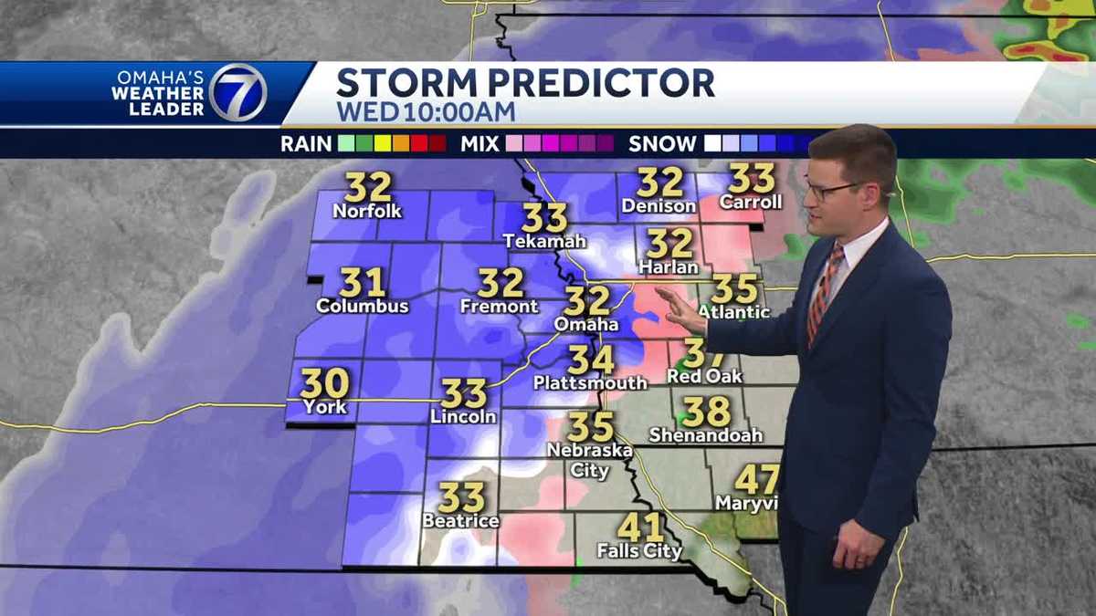 Omaha morning weather forecast for Tuesday, March 18
