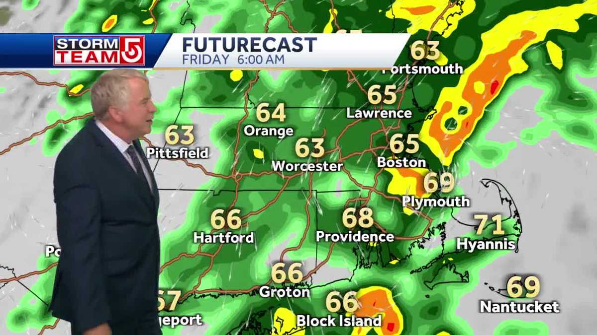 Video: Heavy rain continues during AM commute