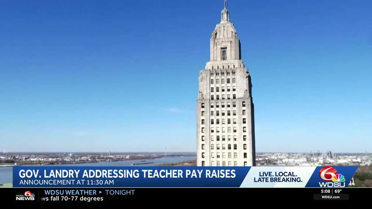 Gov. Jeff Landry to announce plan for teacher salary hike