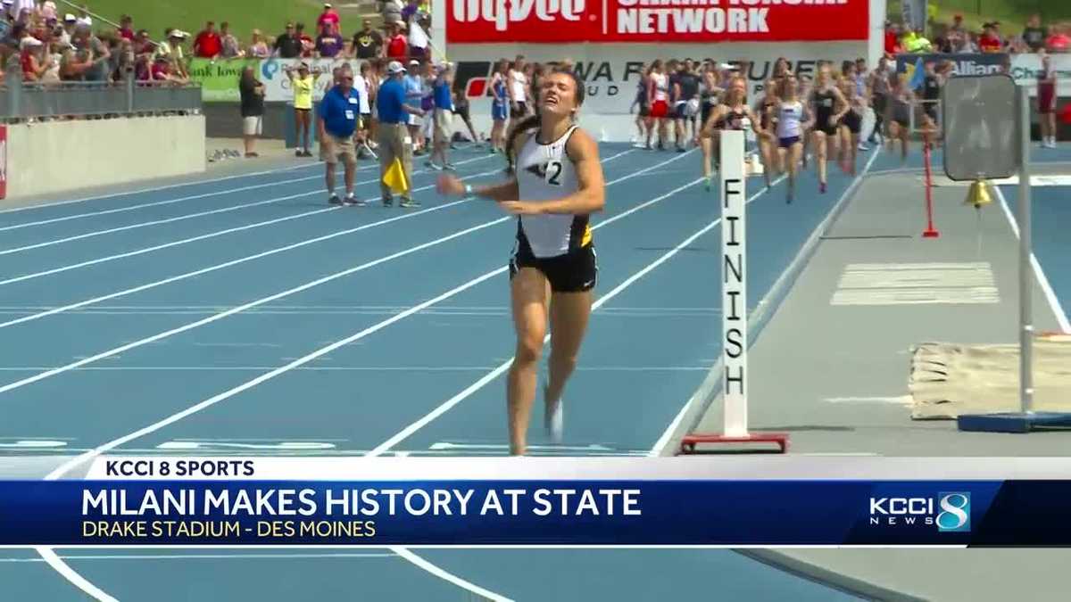 Milani makes history at state
