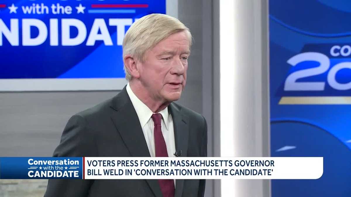 Weld draws distinction from president on character