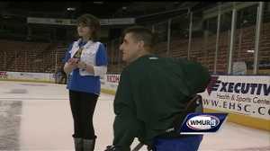 CHaD Badges player Mike Dore with Hannah