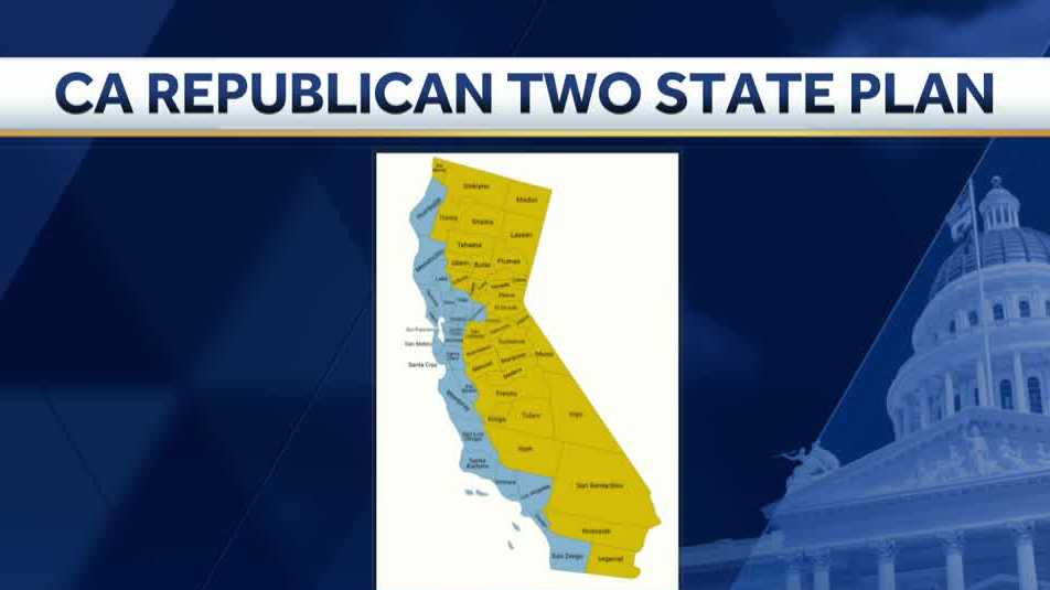 California GOP lawmaker wants to split California into 2 states