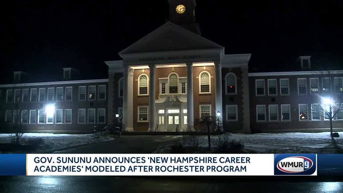 Sununu announces New Hampshire Career Academies, modeled after ...