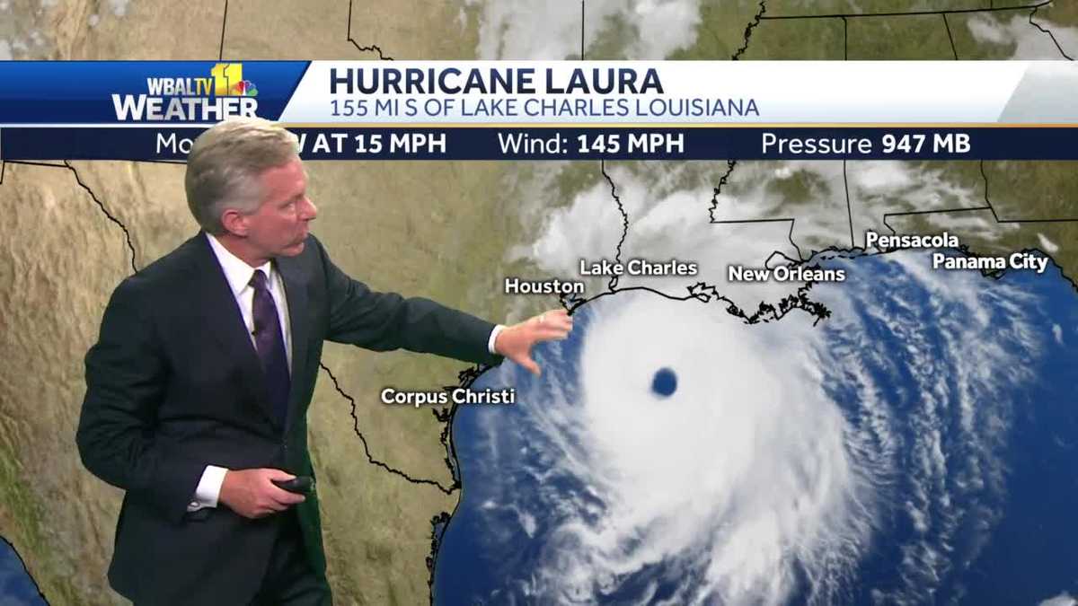 Hurricane Laura's sustained winds top 140 mph