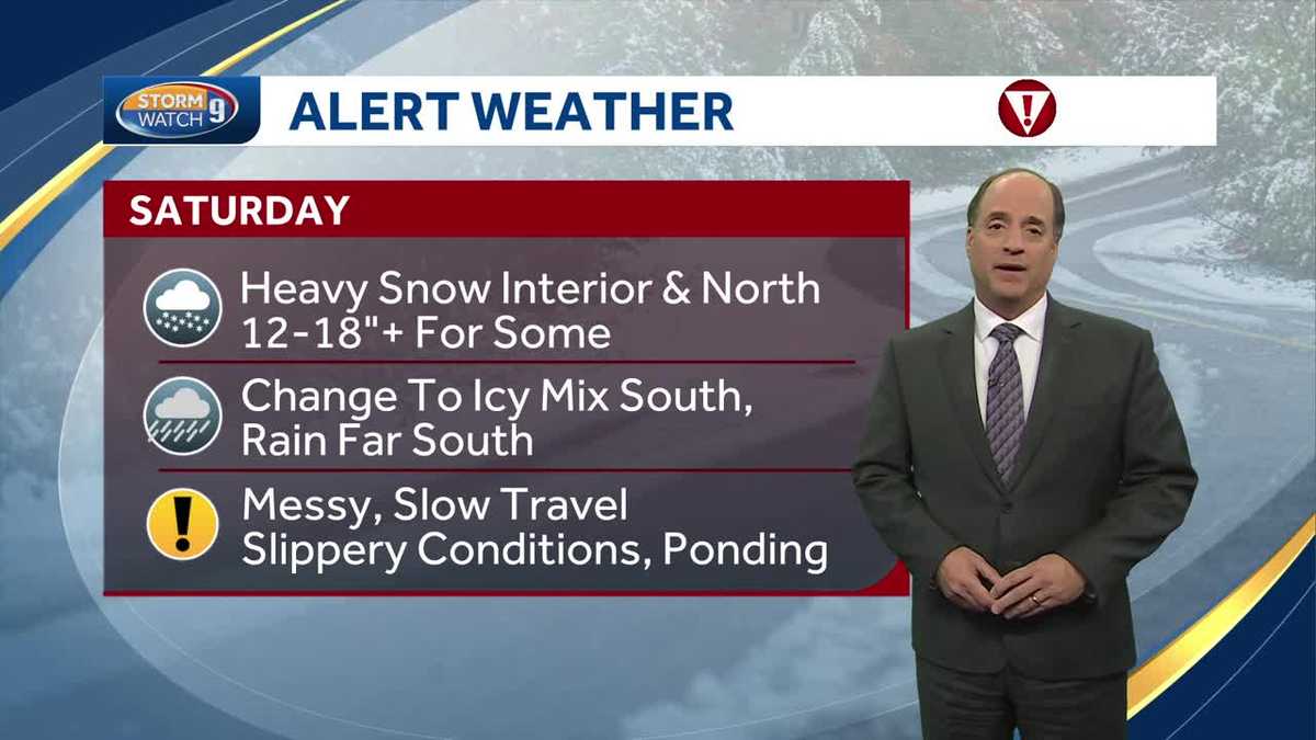 NH forecast video: Heavy snow, rain move in overnight