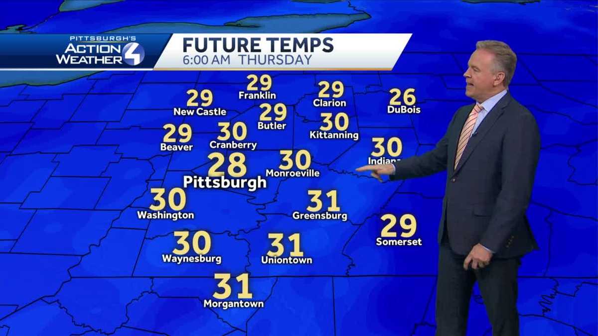 Mostly cloudy tonight, cold on Thursday