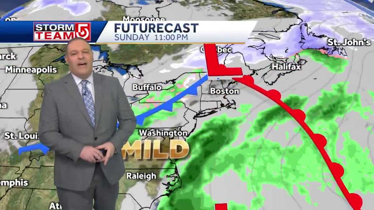 Video: Mild winter temperatures return with rain ahead