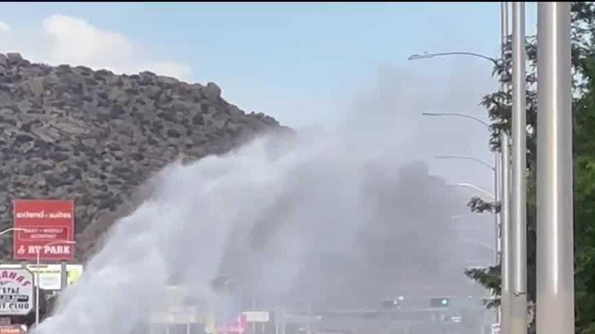 Waterline break causes Albuquerque road closures
