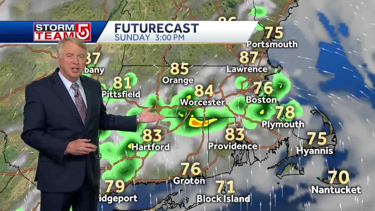 Video: Thunderstorms expected to be more widespread Sunday