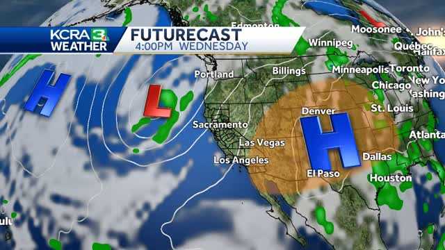 Sunday heat with relief in sight.