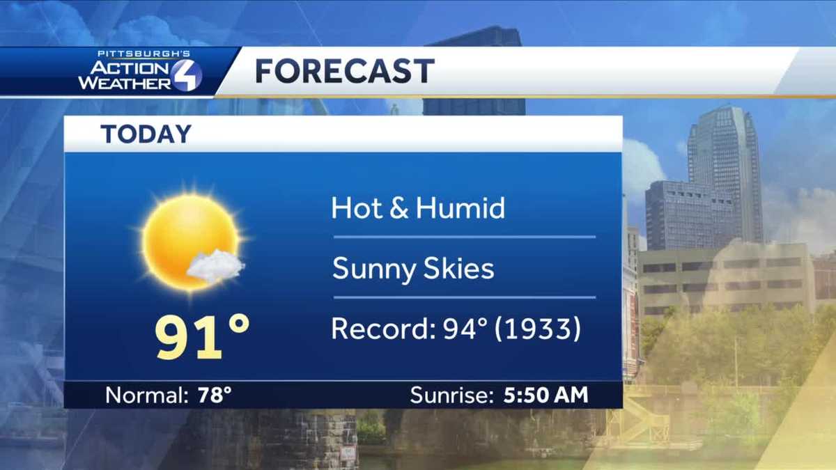 Hot and humid Tuesday