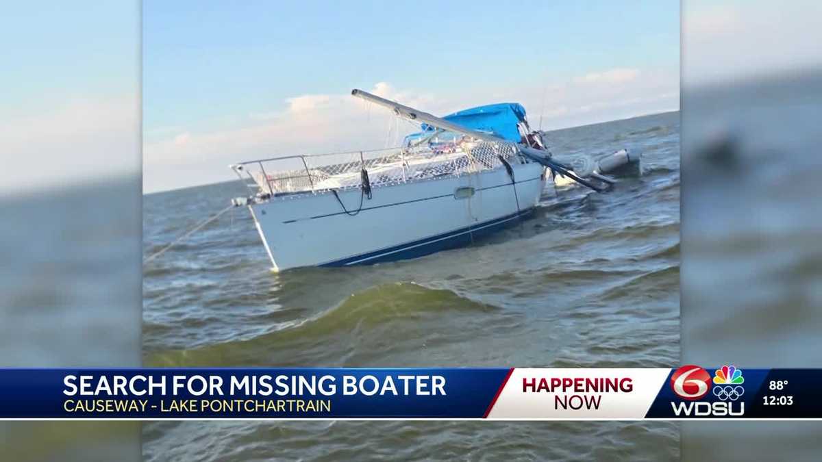 Sailboat hits Causeway; man missing, woman rescued