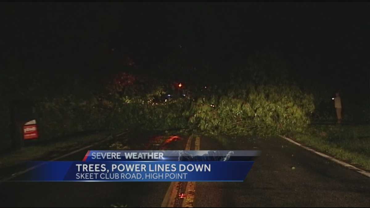 Rain pounds Triad overnight