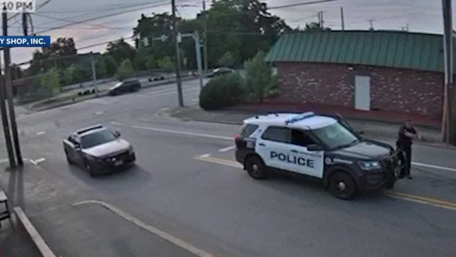 Video shows end of police pursuit of stolen car in Manchester