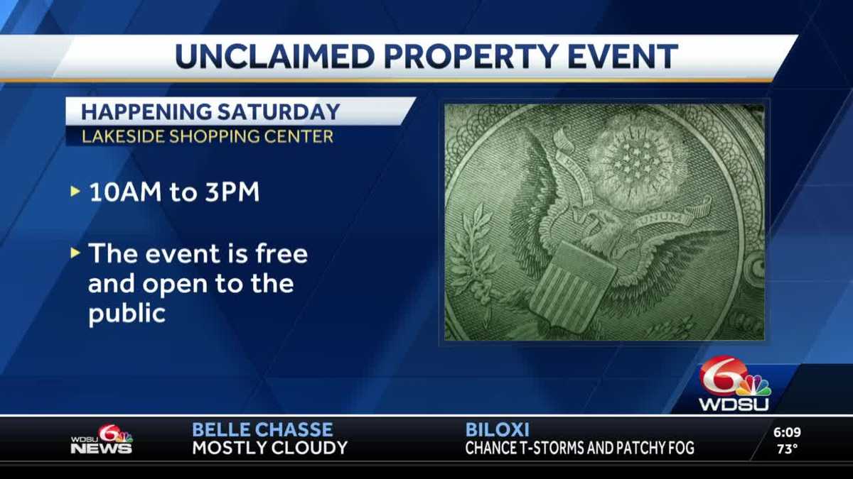 Louisiana Treasury Unclaimed Property Event Metairie