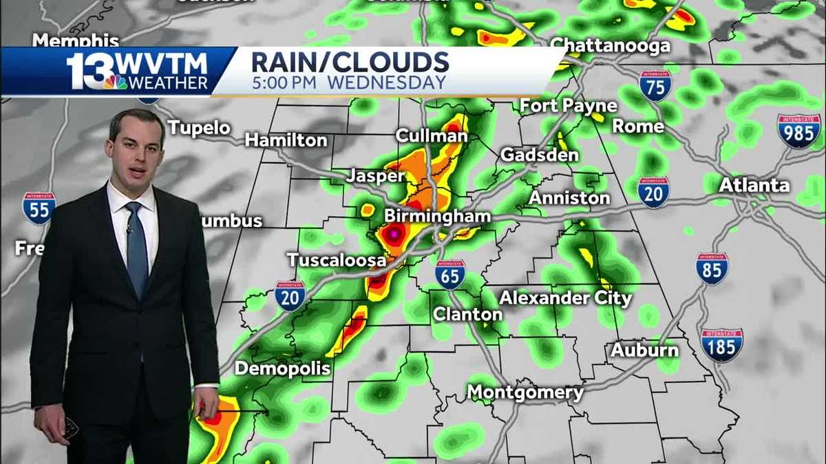 More rainy days ahead for central Alabama