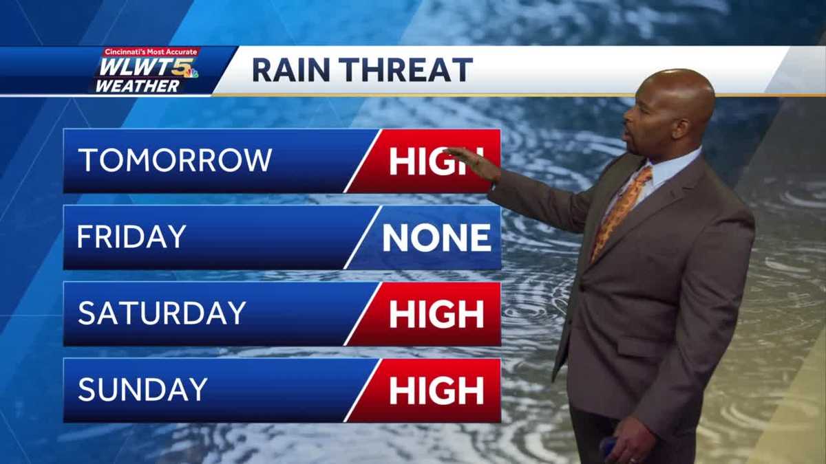 Rain chances increase Thursday