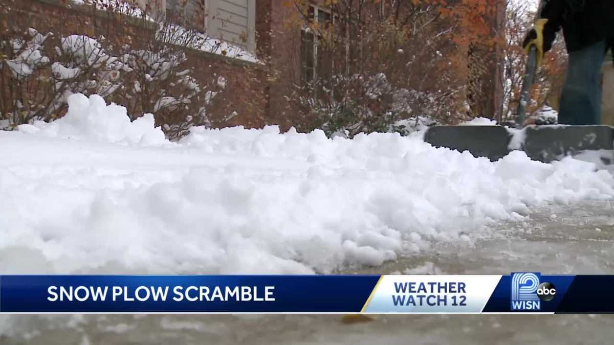 Contractors scramble to catch up with snow