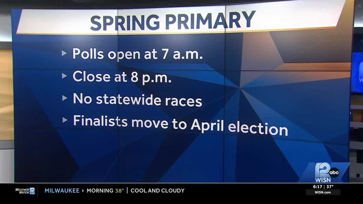 Polls open for Wisconsin's spring primary election