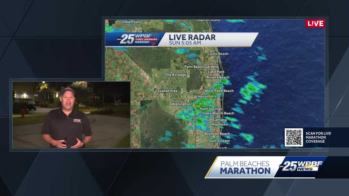 Windy with coastal showers across South Florida