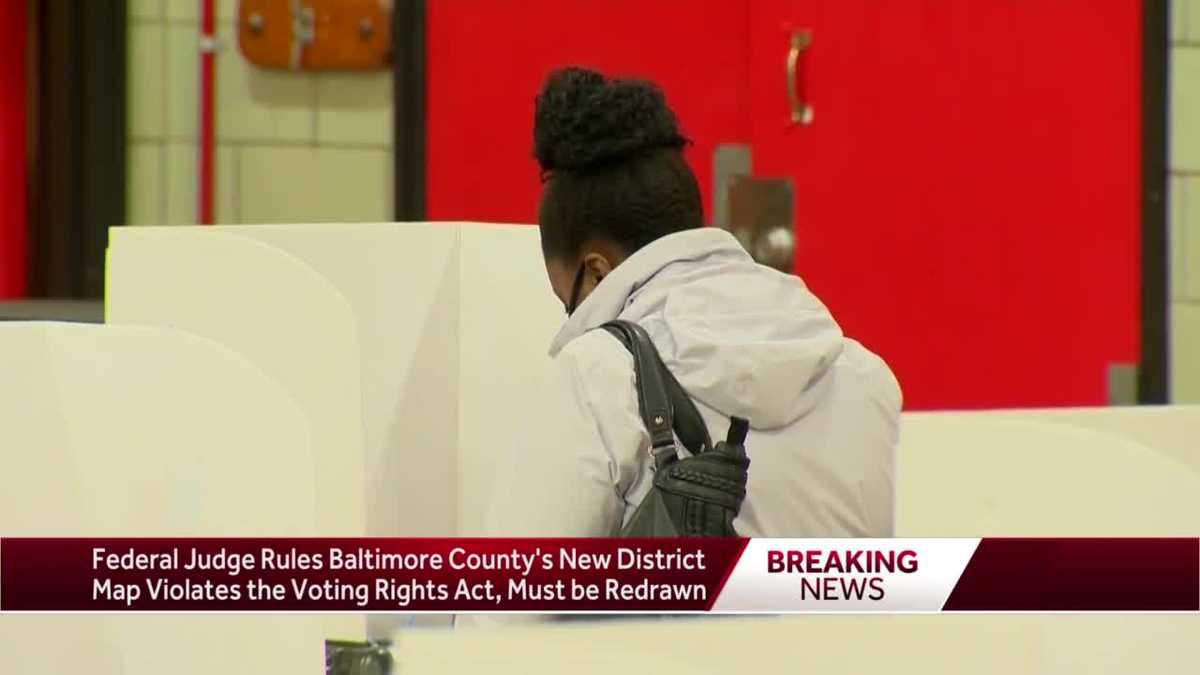 Judge: Baltimore County must submit redistricting map that complies ...