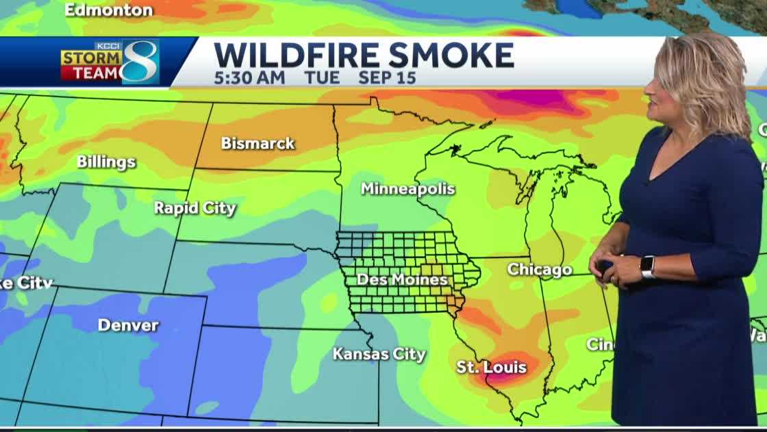 Hazy skies and a high in the 80s