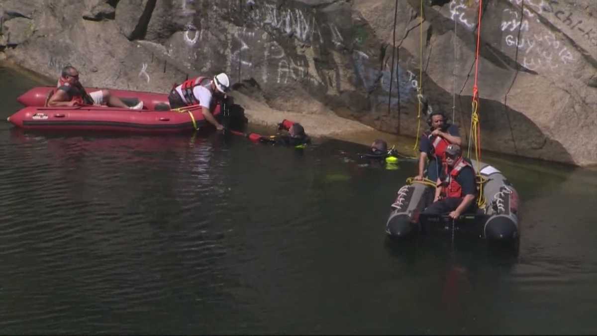 Recovery operation for teen at Milford quarry