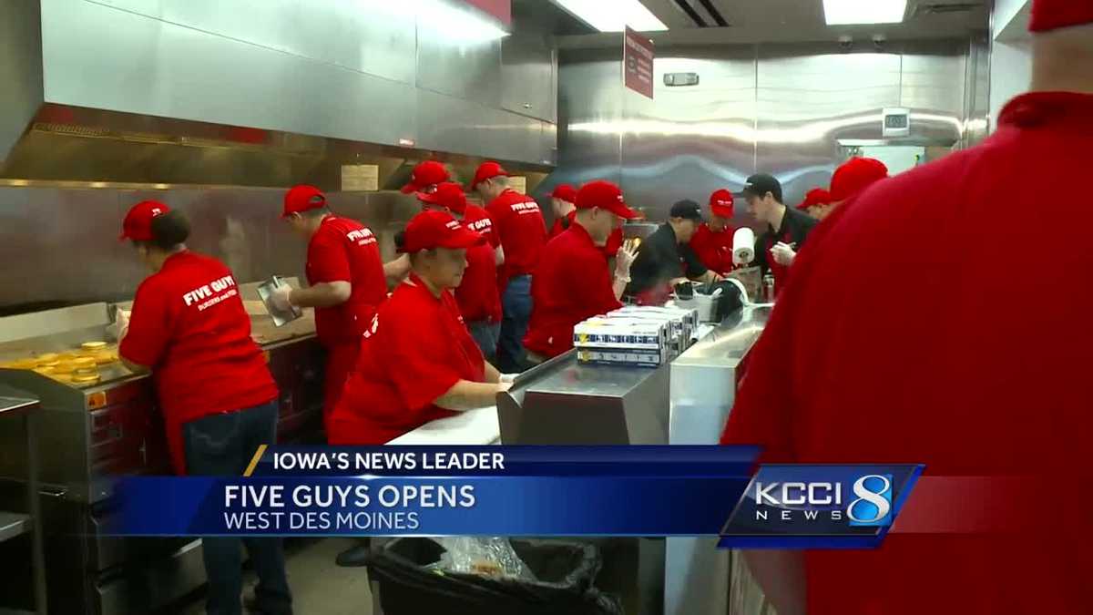 Five Guys owners say Iowa restaurant opening is biggest ever