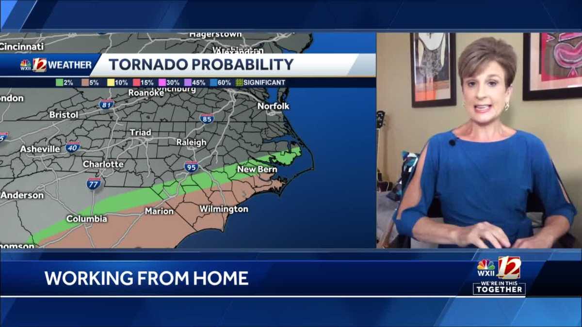 WATCH: Rain overnight into Monday, storms stay south