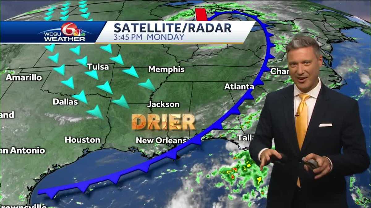 cold front fall front humidity temperatures cooler air drier air