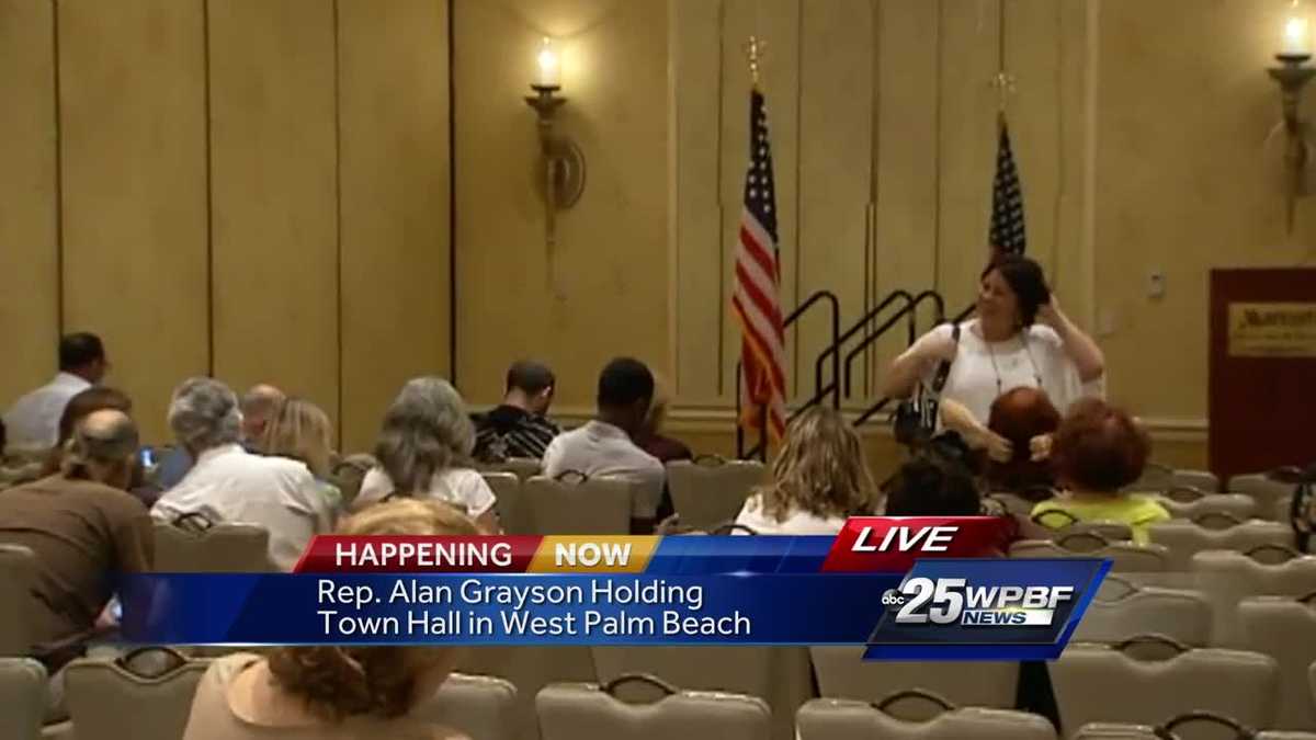 Rep. Alan Grayson holding town hall meeting in West Palm Beach