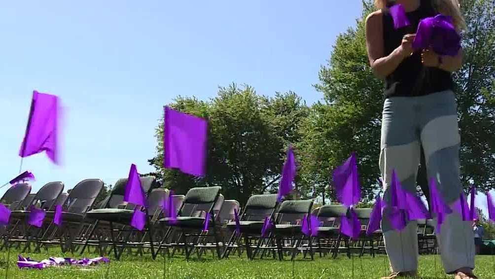 716 flags placed, remembering lives lost in Maine to opioid epidemic