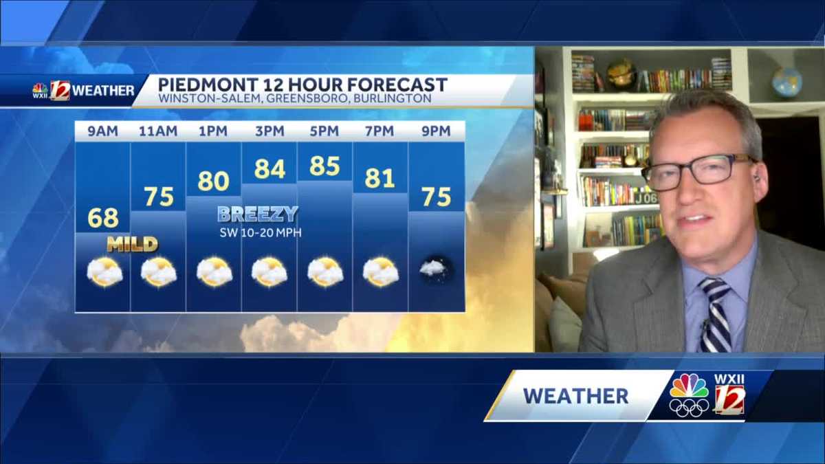 WATCH: Much warmer Wednesday, few showers west