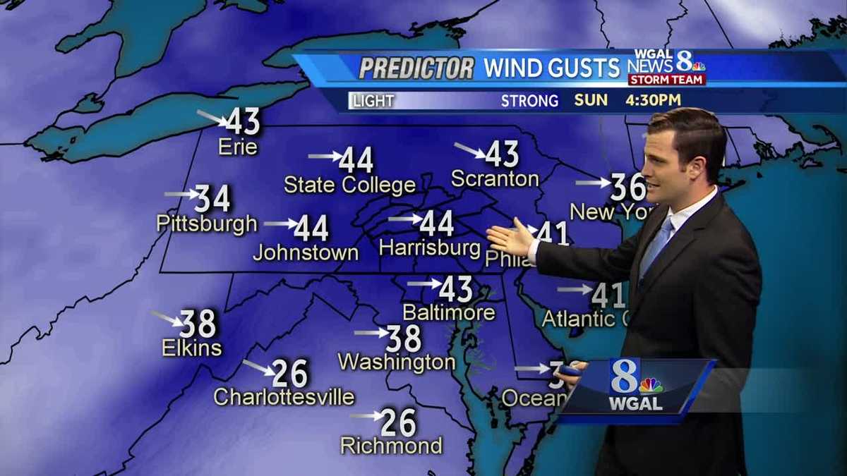 Blustery winds, rain expected later today