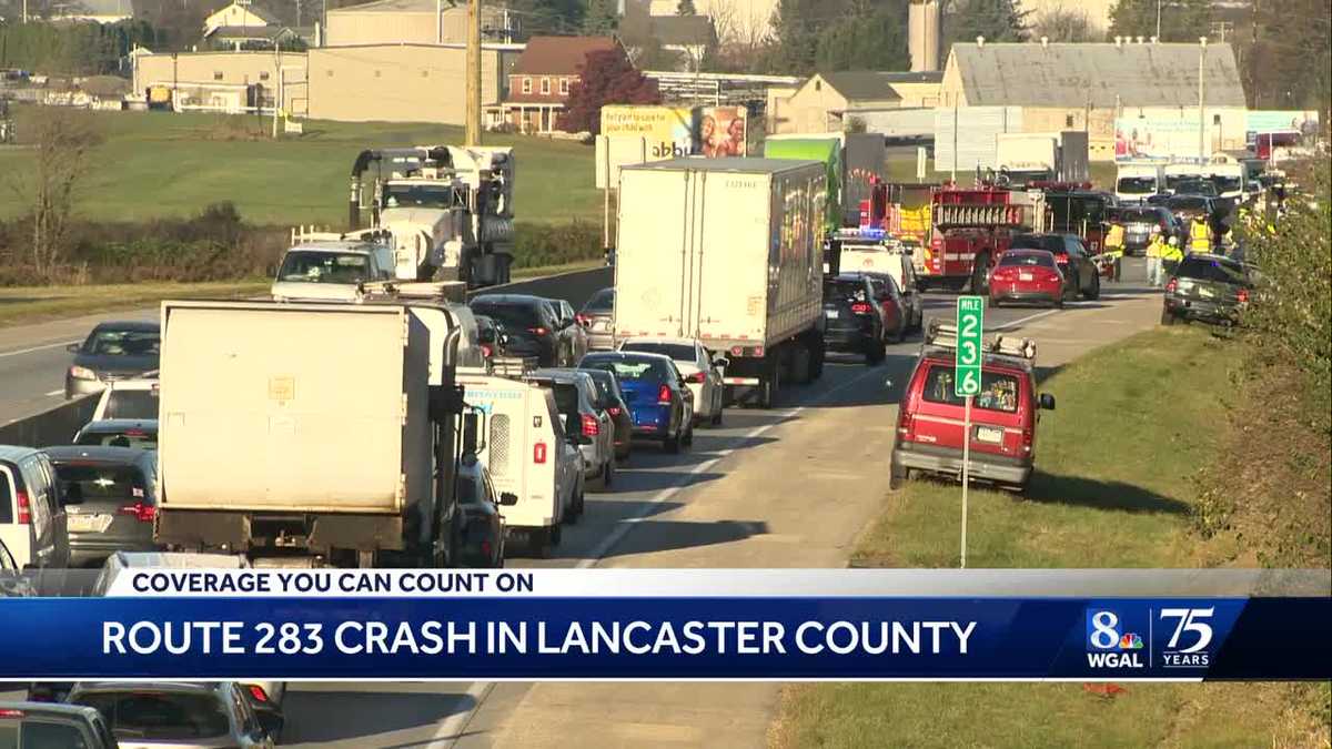 Major backup after multi-vehicle crash shuts down Route 283 in ...