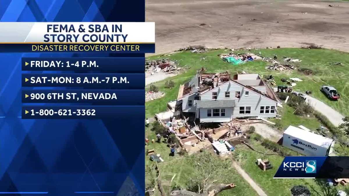Iowa storm recovery: FEMA sets up in Story County