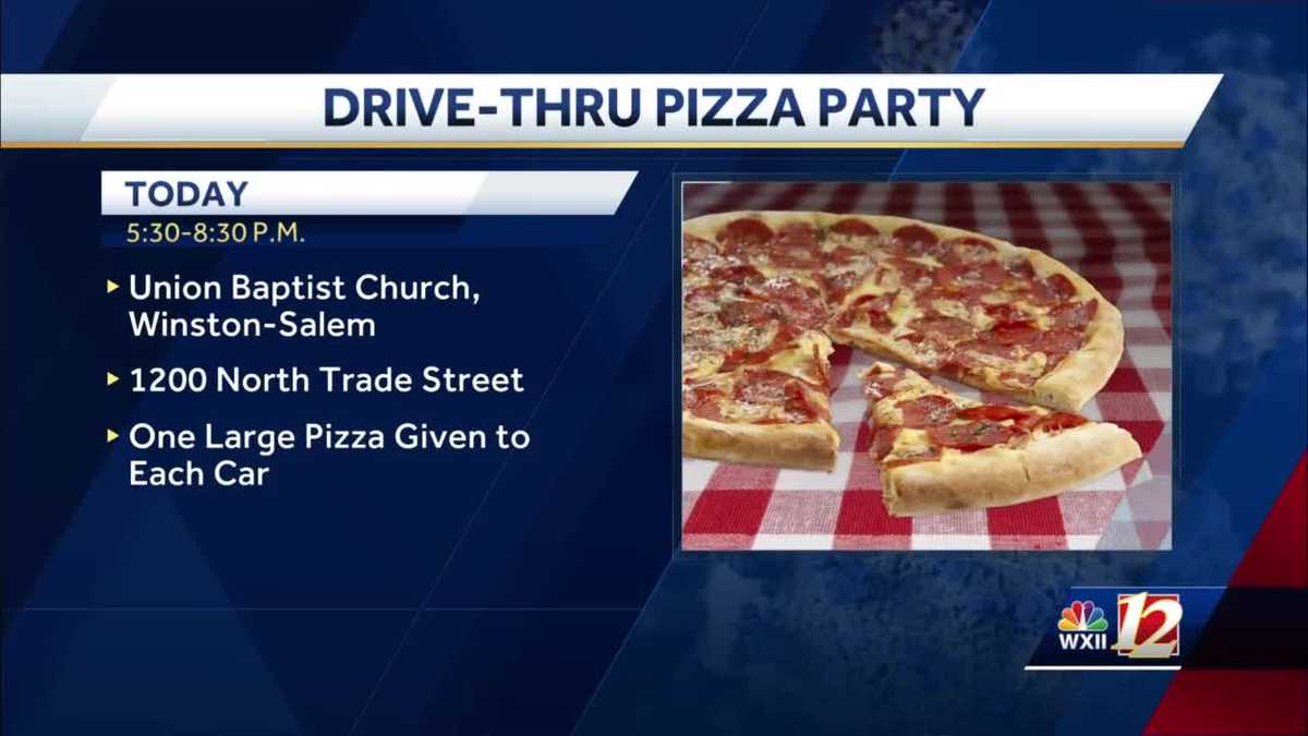Church hosting drive-thru pizza party to help community cope from anxiety