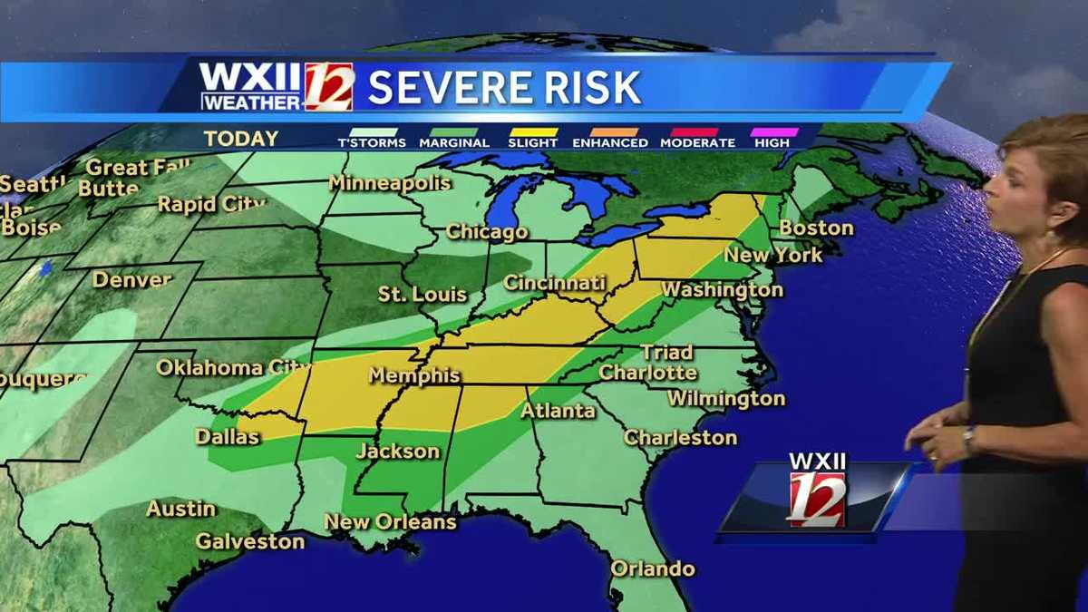 WATCH: Severe storm risk for Monday
