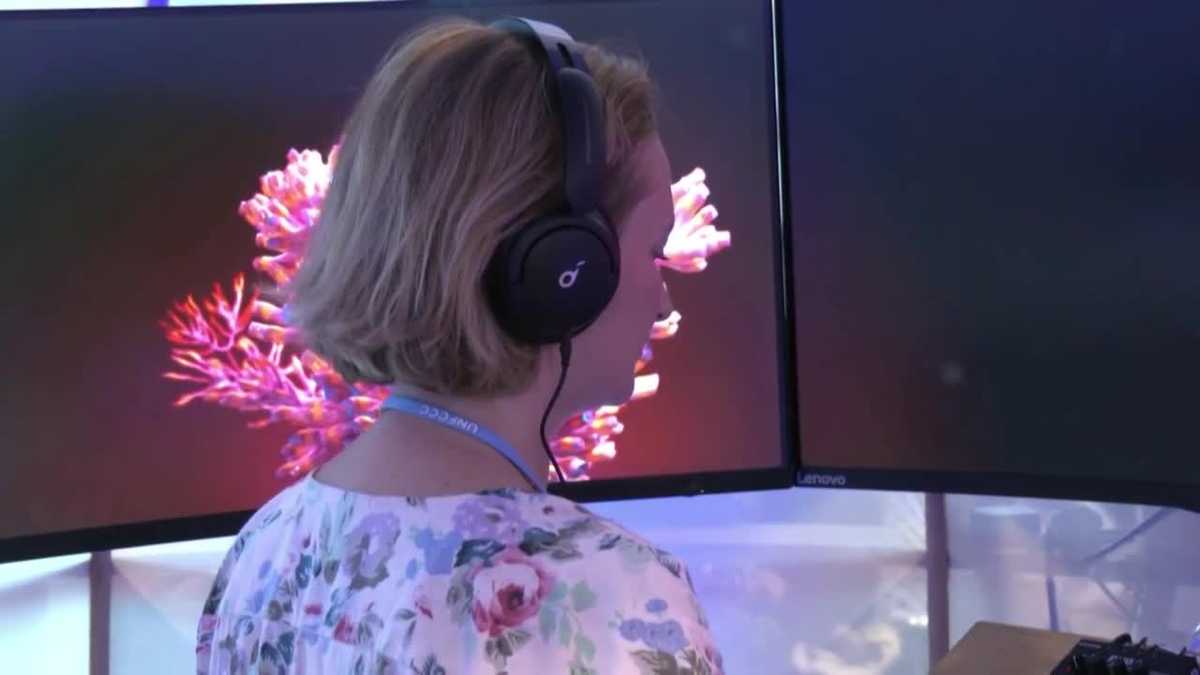 Hear what sounds coral reefs make and what they tell scientists