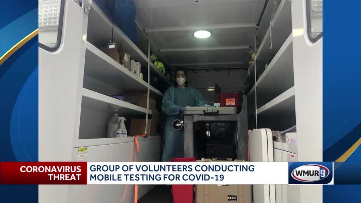 Medical volunteers conduct mobile testing for COVID-19