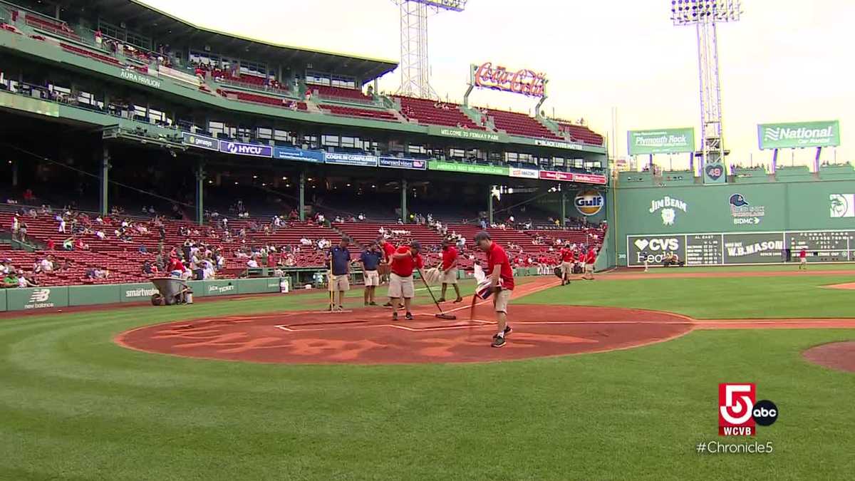 Joining the Fenway Park grounds crew on gameday