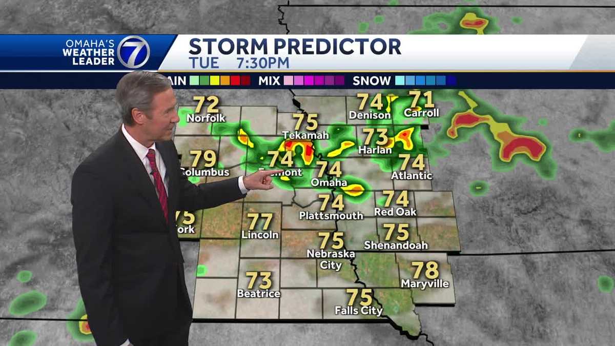 College World Series weather: Storms possible Tuesday