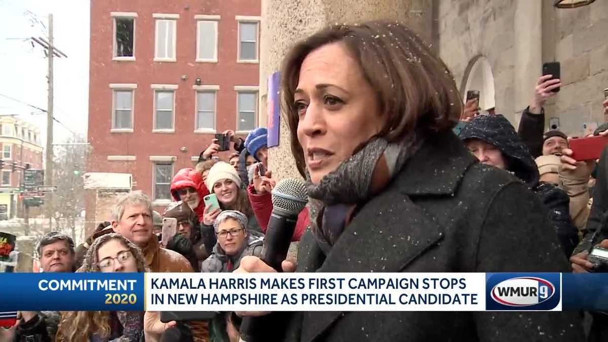 Kamala Harris makes first campaign stops in NH as presidential candidate