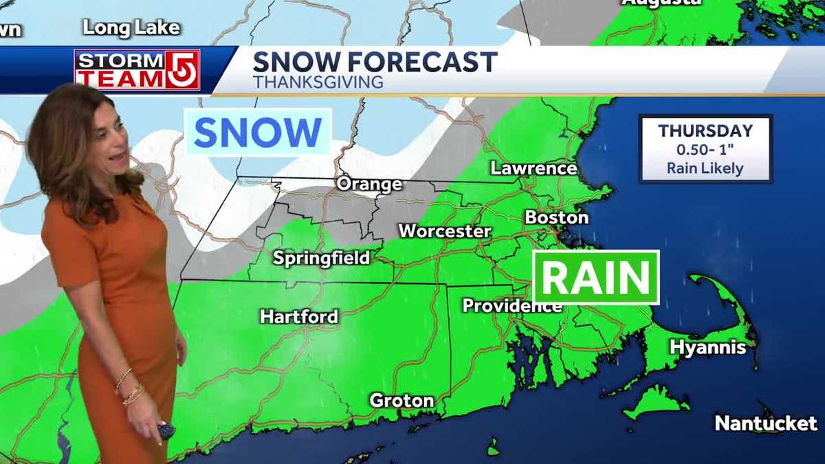 Video: Dry today; rain and snow for Thanksgiving