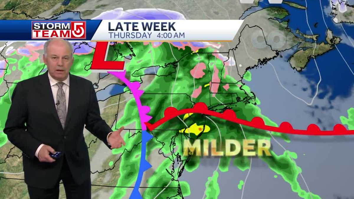 Warm-up on the way for Mass., but wet weather coming with it