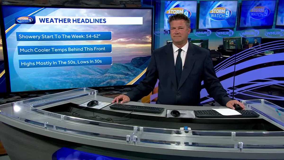 New Hampshire forecast video: Showery start to week