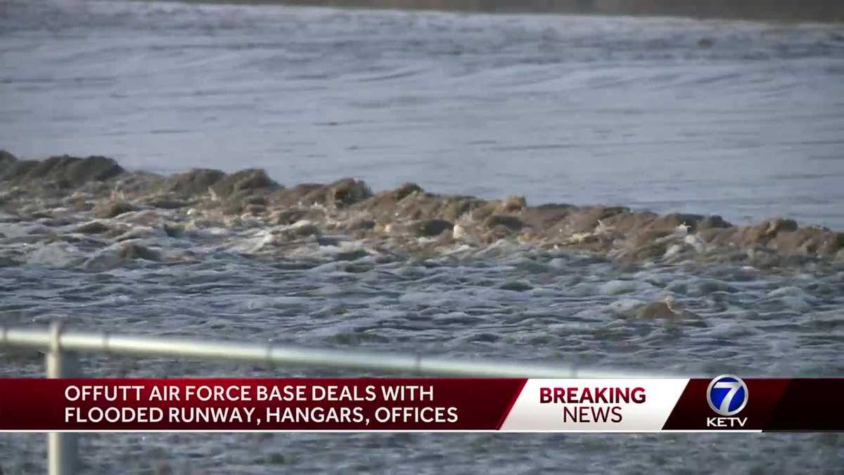 Floods damage Offutt AFB runway, hangars, offices